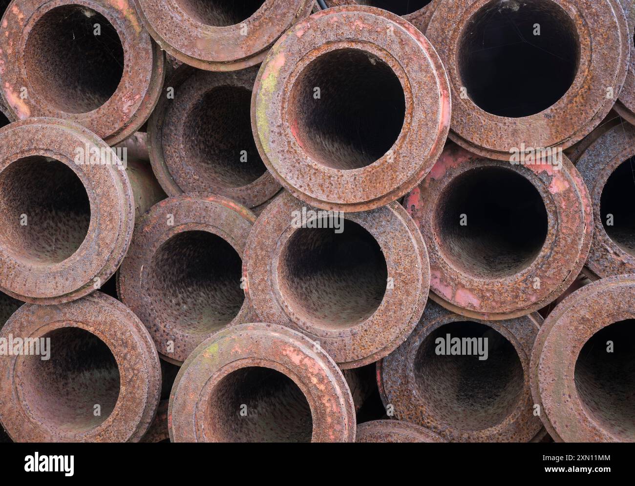 rusty tubes of a historic machine Stock Photo - Alamy