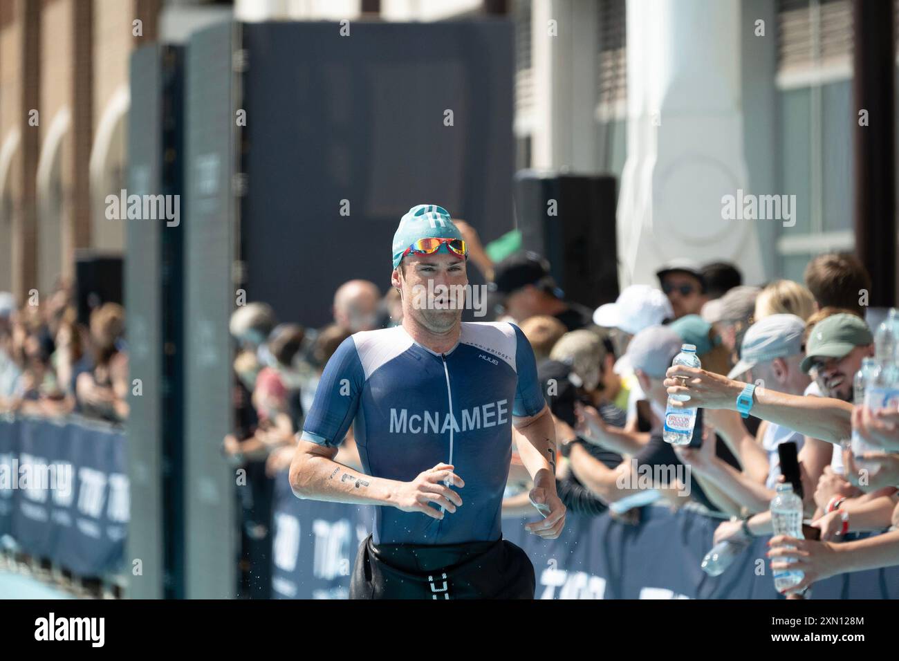 London, Royal Victoria Docks, UK. 28th July 2024. David McNamee, GB ...