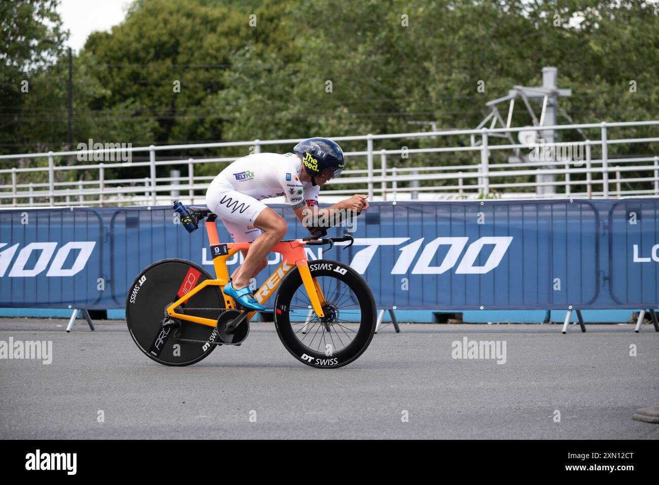 London, Royal Victoria Docks, UK. 28th July 2024. Aaron Royle The T100 ...