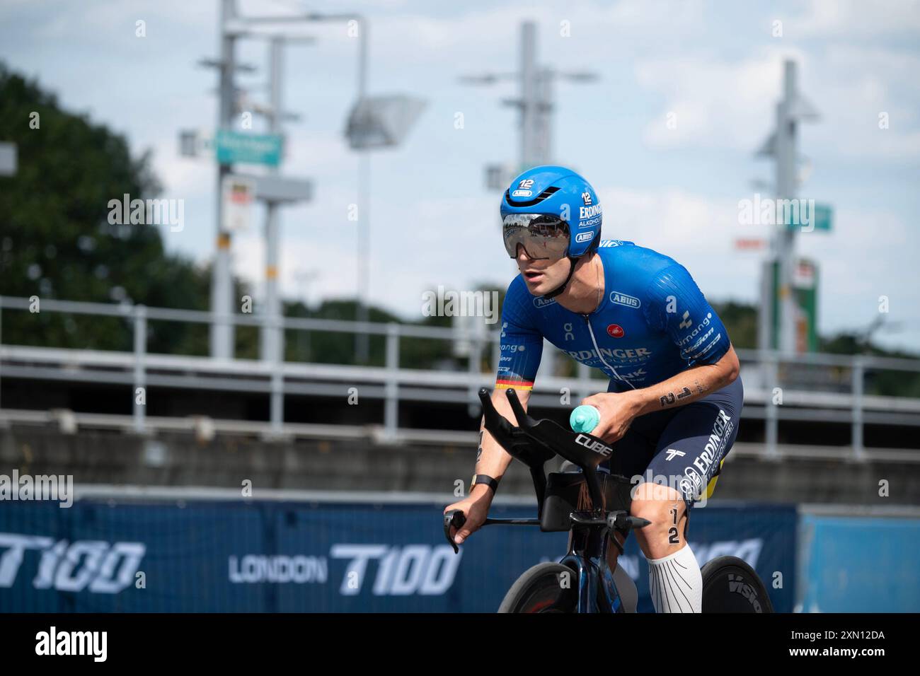 London, Royal Victoria Docks, UK. 28th July 2024. Frederic Funk ...
