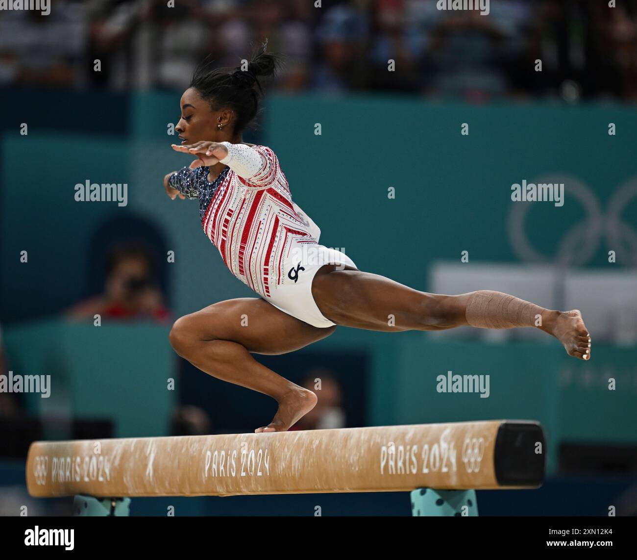 BILES Simone of the United States performs a balance beam during the ...