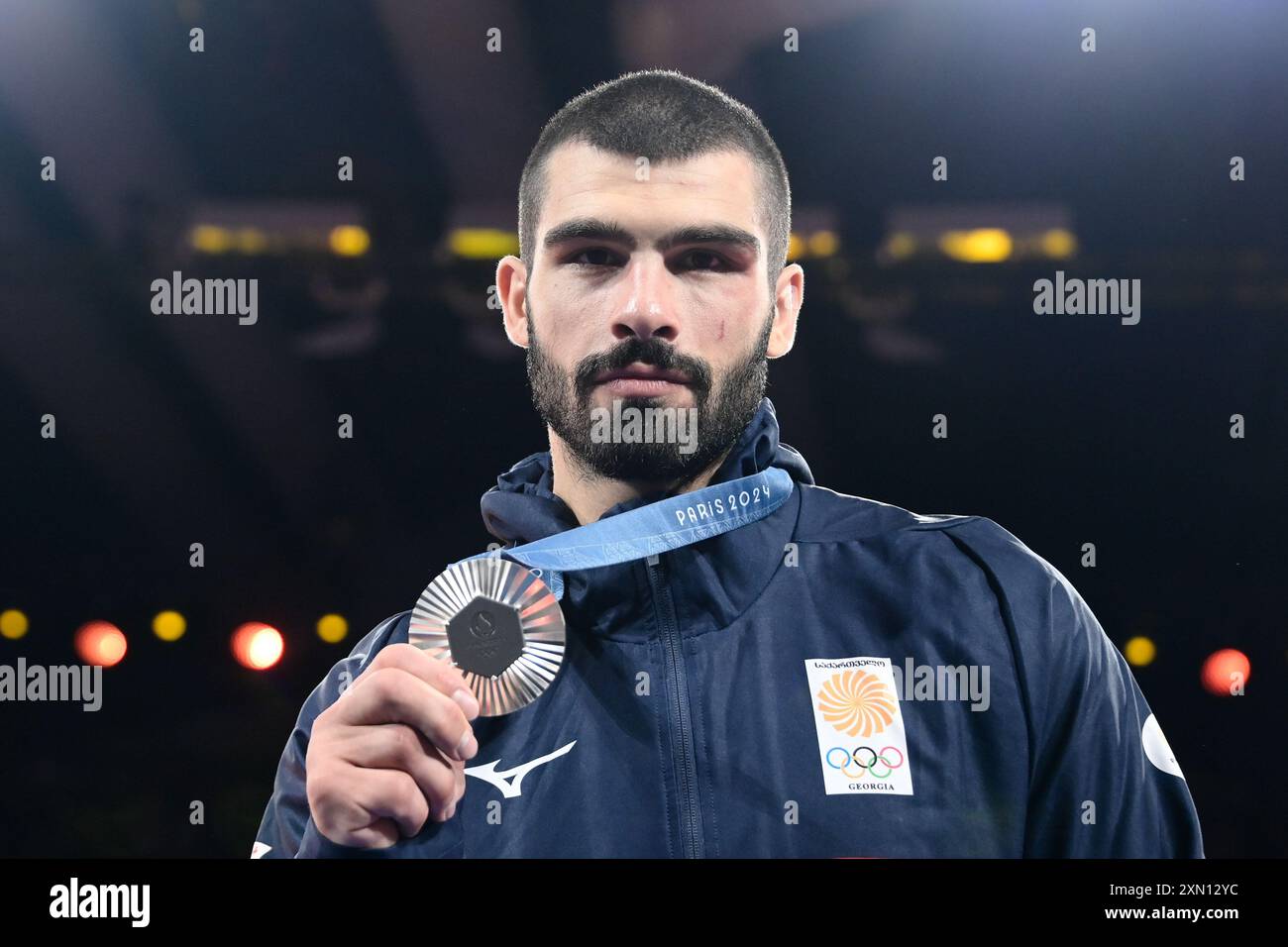 Tato Grigalashvili ( GEO ) Silver medal, Judo, Men -81 kg during the ...