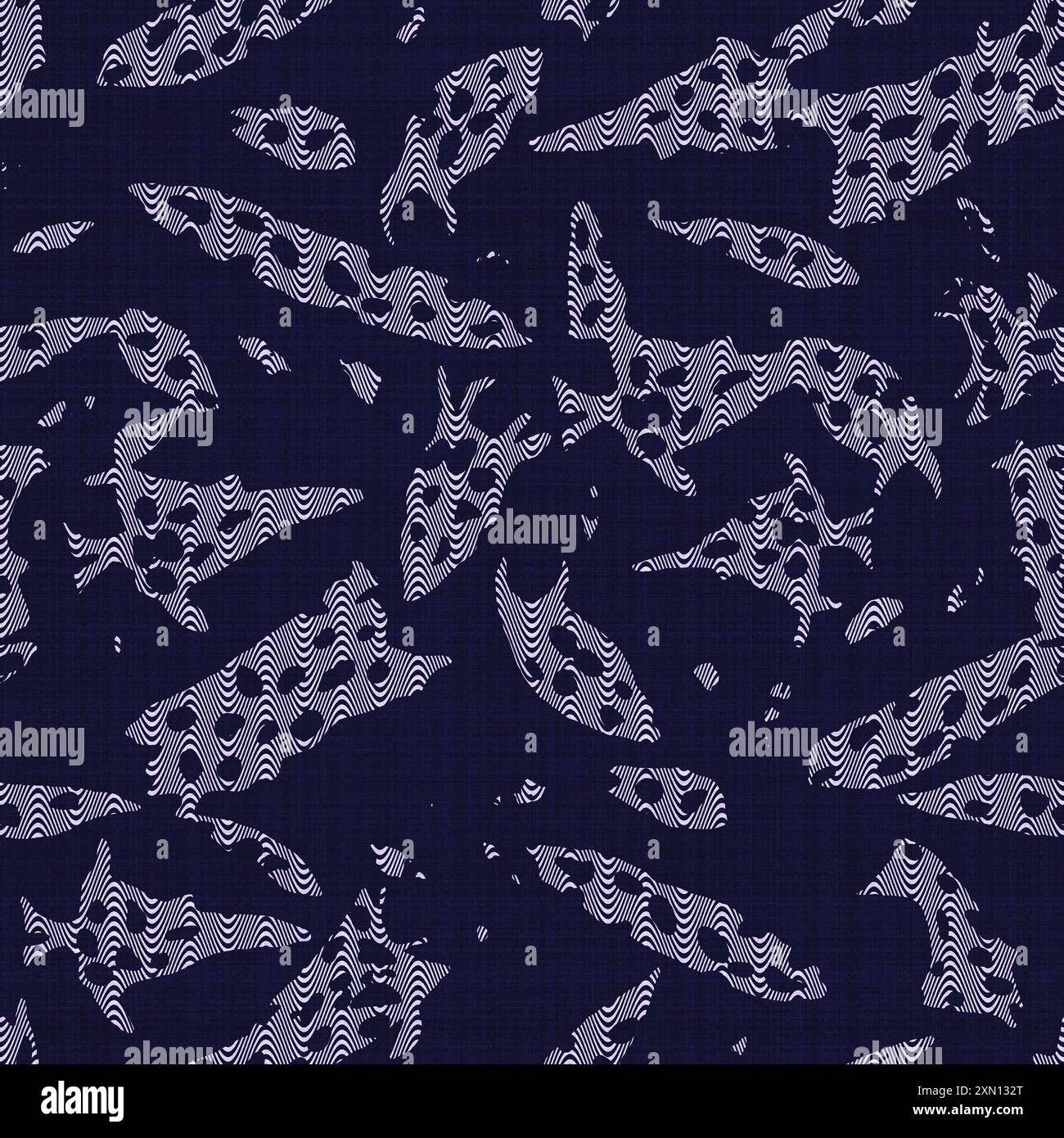 Dark purple camouflage flecked effect abstract seamless pattern ...