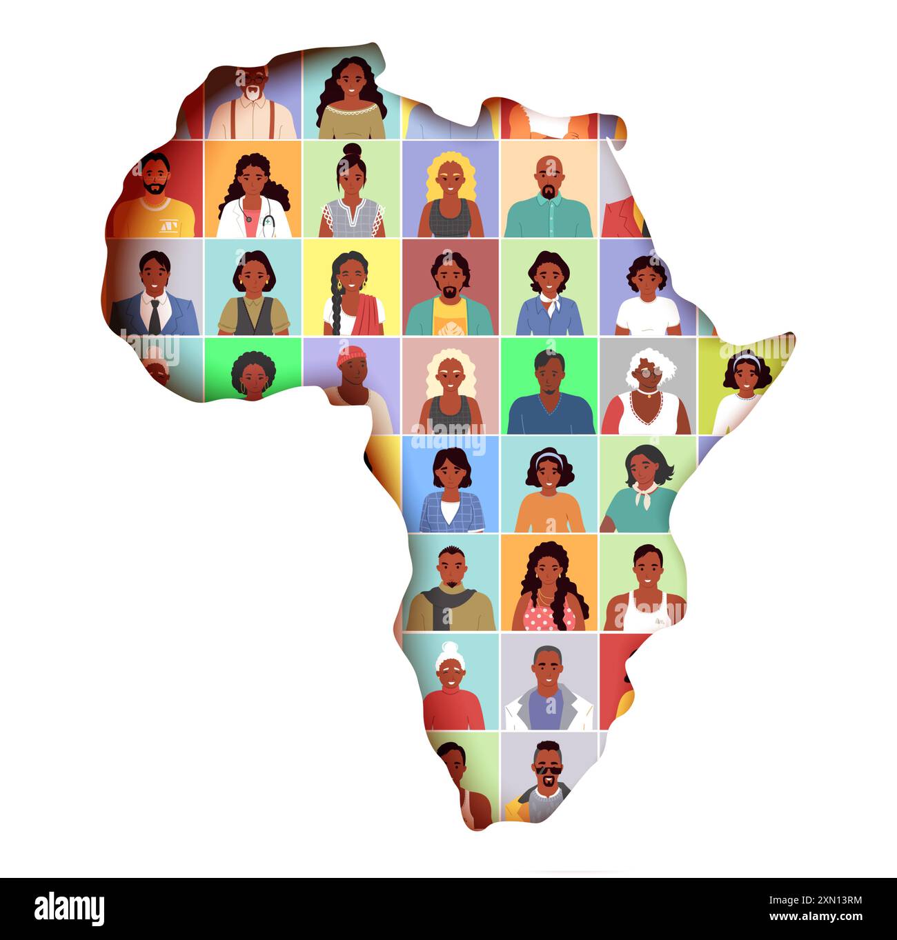 Afro american man woman Stock Vector Images - Alamy