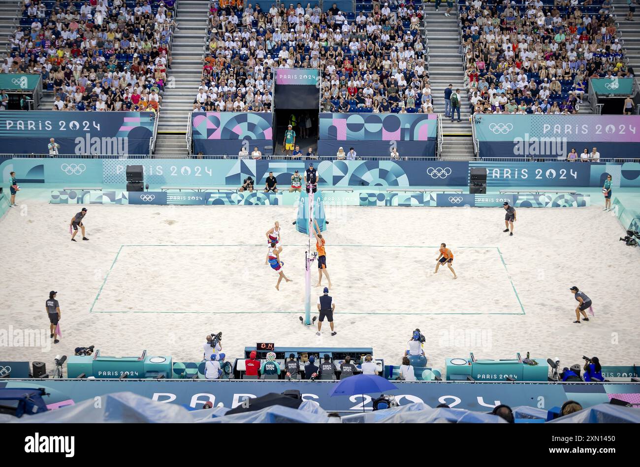PARIS - Dutch beach volleyball players Stefan Boermans and Yorick de ...