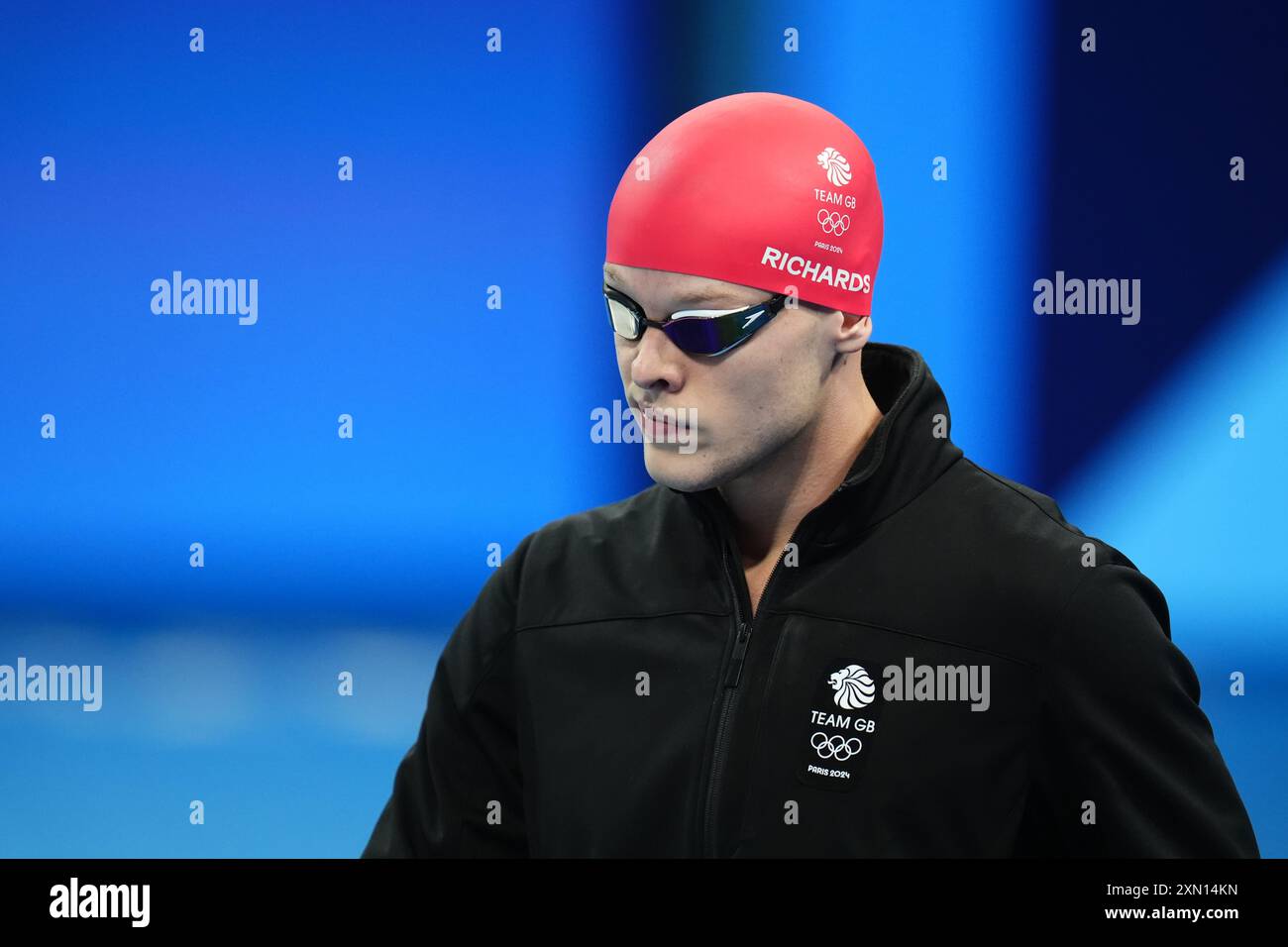 Great Britain's Matthew Richards walks out before the Men's 100m ...