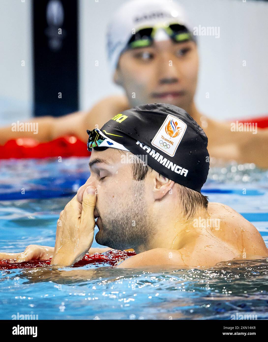 PARIS - Arno Kamminga after the 200 meter school, on the fifth day of ...