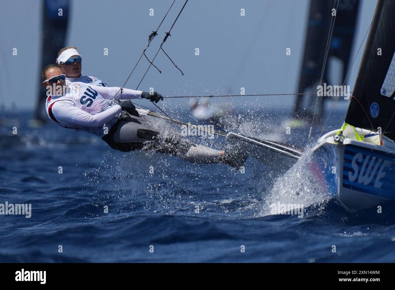Marseille, France. 30th July, 2024. Vilma Bobeck/Rebecca Netzler of ...
