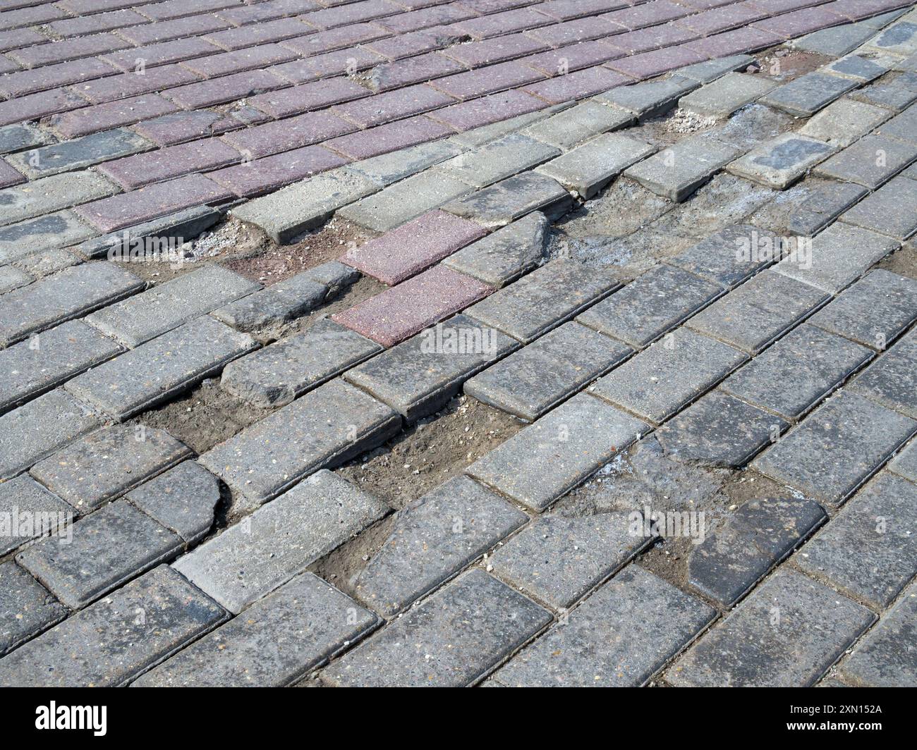 Footpath made stone tiles hi-res stock photography and images - Alamy