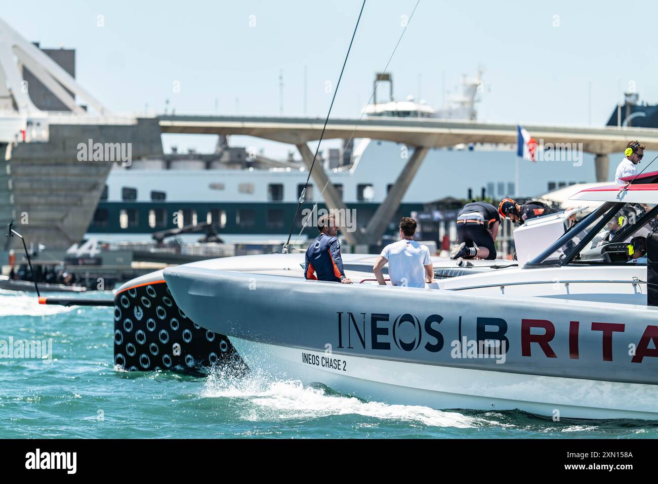 INEOS Britannia (GBR) boat 3 (AC75 Class) boat testing in the ...