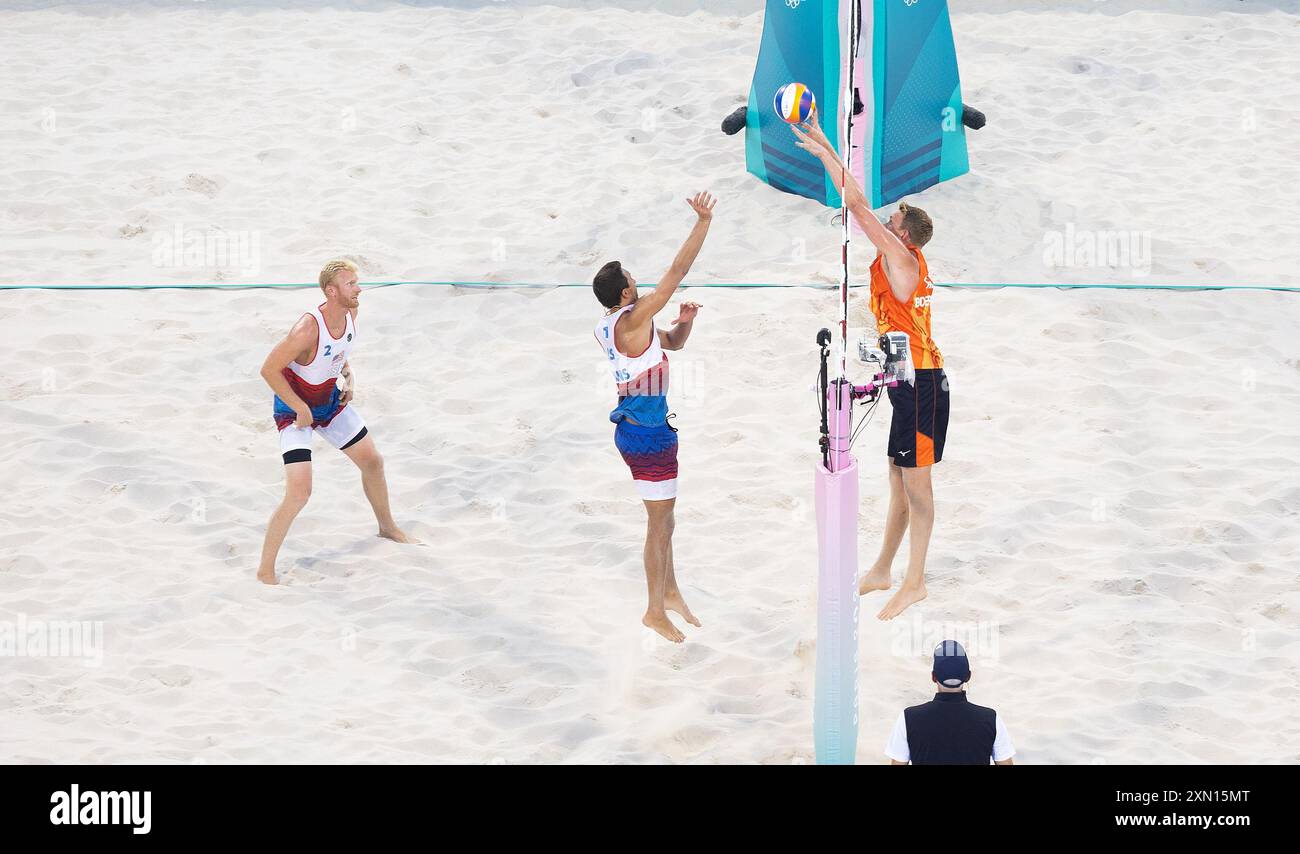 PARIS - Dutch beach volleyball players Stefan Boermans and Yorick de ...