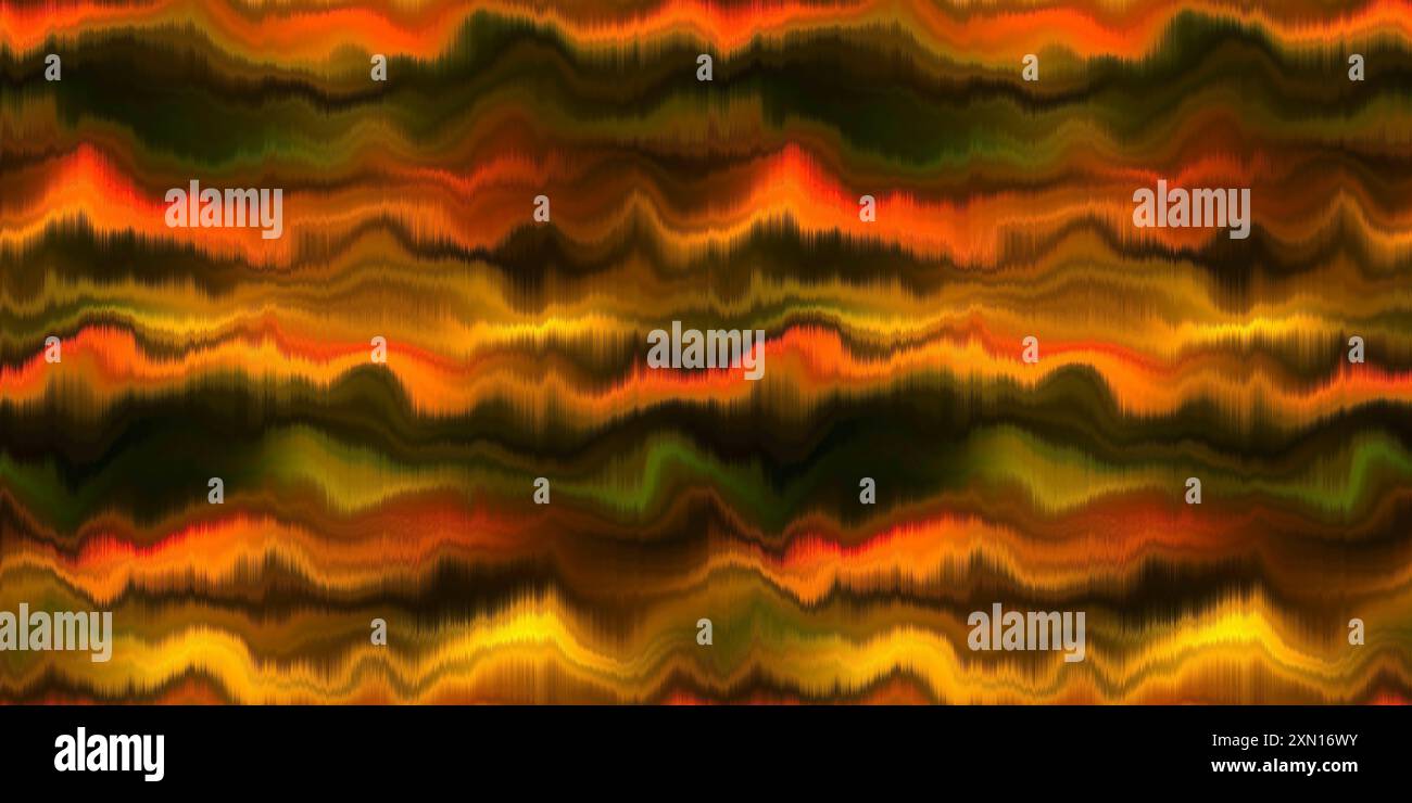 Blurry silk moody horizontal stripe texture border background. Wavy ...