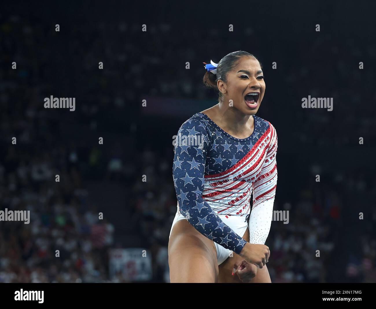 Paris, France. 30th July, 2024. Jordan Chiles of the United States ...