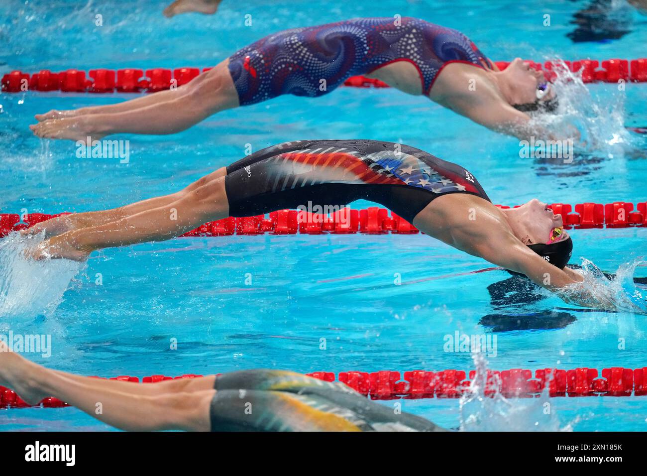 Regan Smith, of the United States, competes in the women's 100-meter ...
