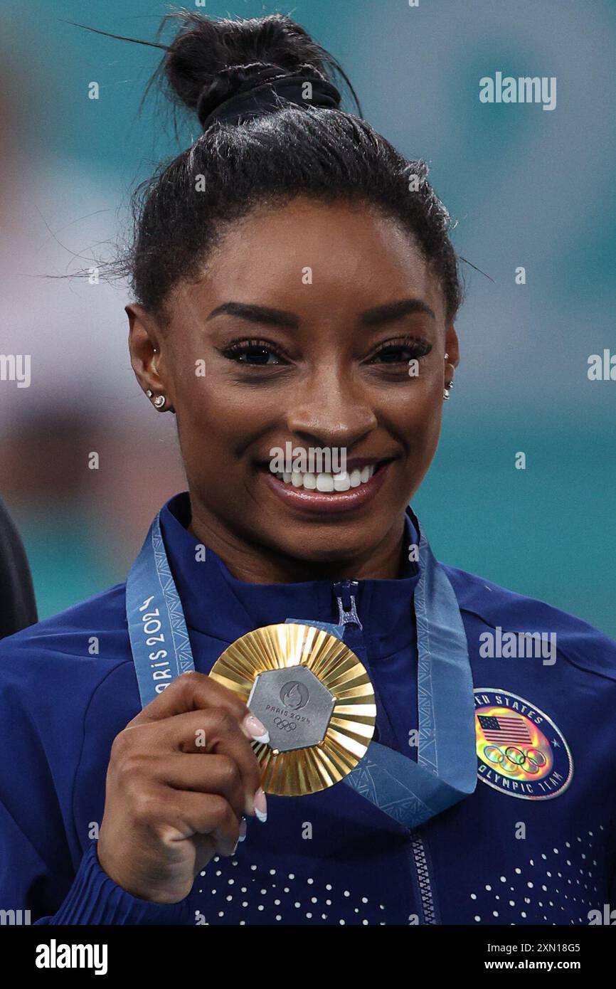 PARIS, FRANCE. 30th July, 2024. Simone Biles of Team United States ...