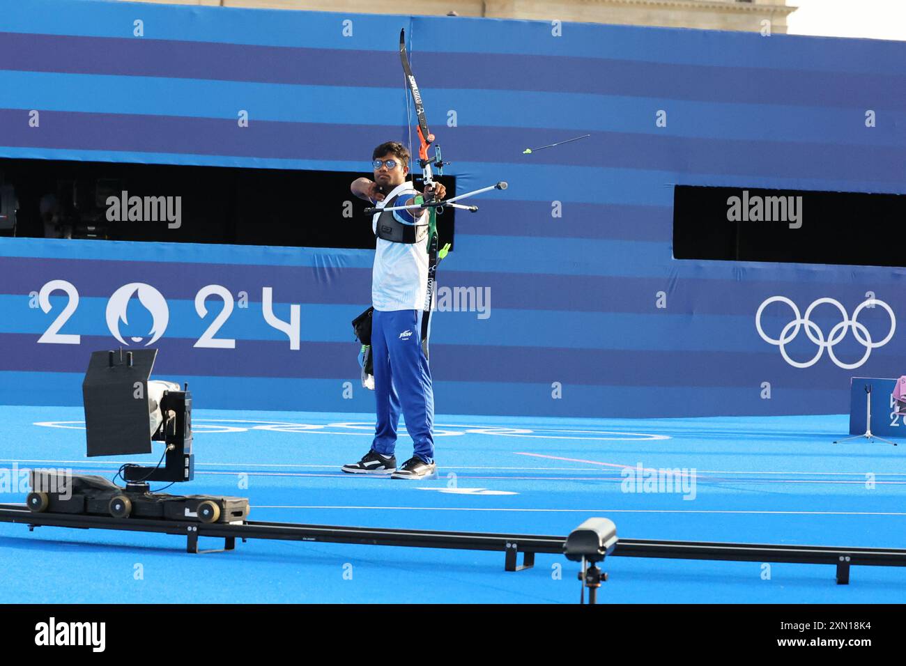 Porte Maillot, France. 30th July, 2024. Paris Olympics 2024: Archery ...