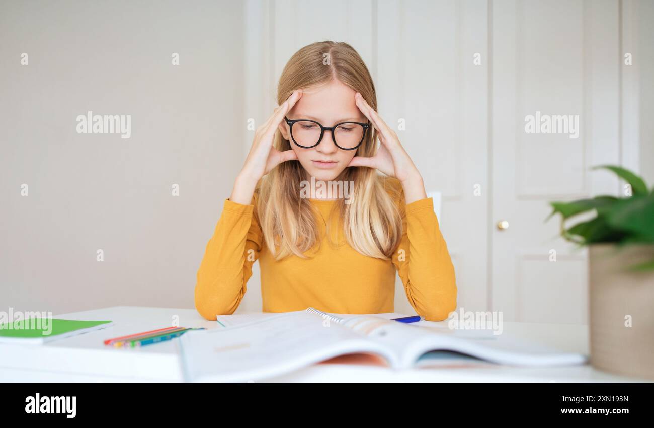Teen homework stress hi-res stock photography and images - Alamy