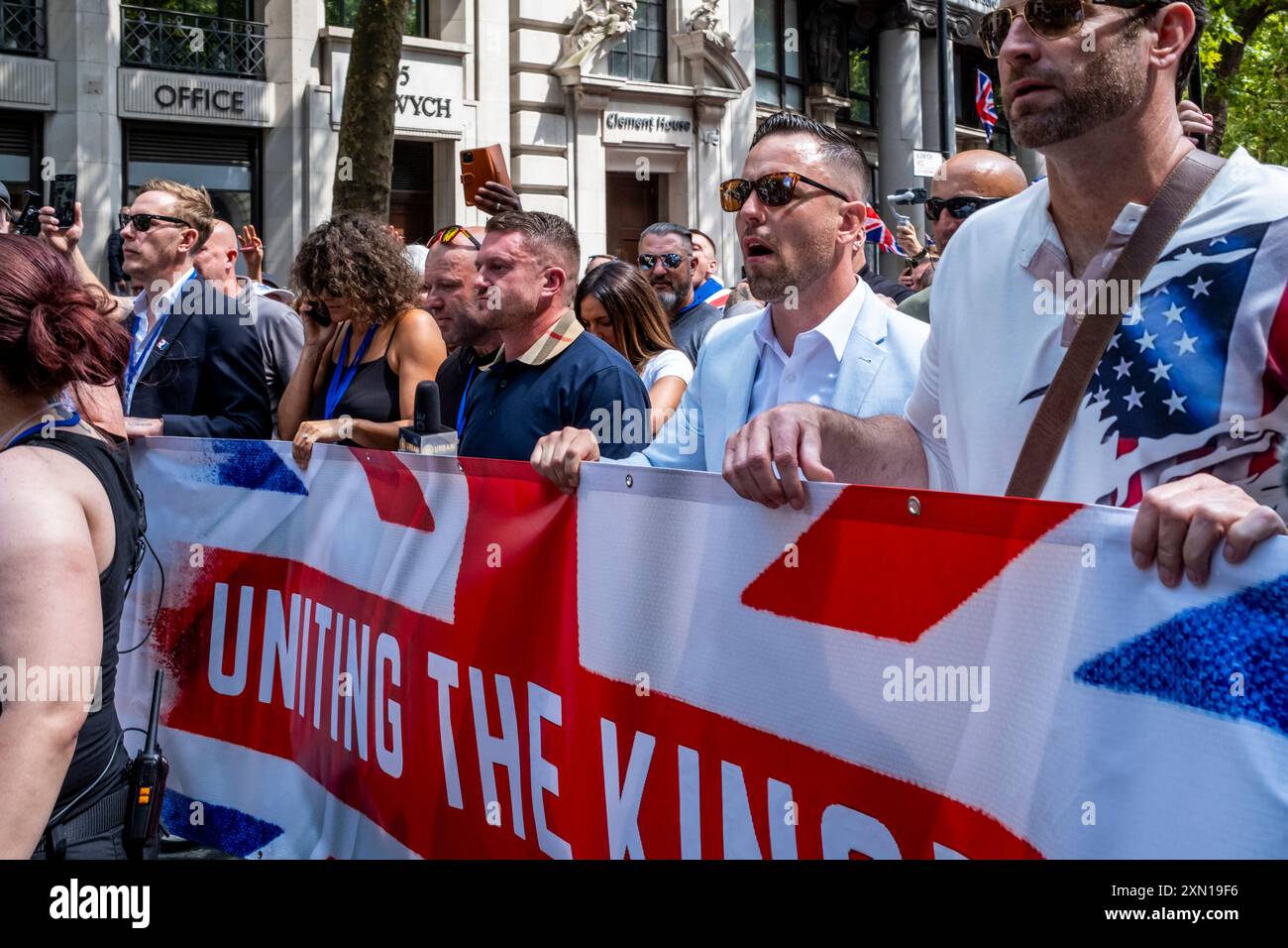 The Right Wing Activist Tommy Robinson Marches Through Central London ...