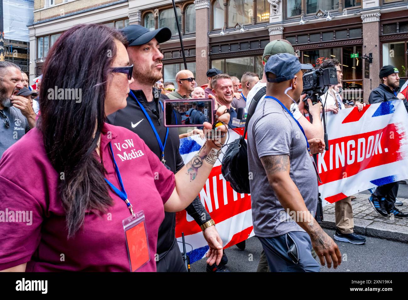 The Right Wing Activist Tommy Robinson Marches Through Central London ...