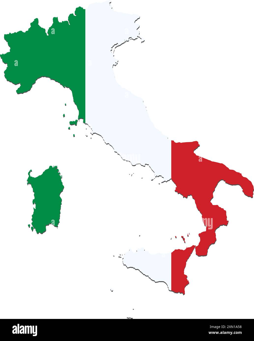 Map italy flag hi-res stock photography and images - Alamy