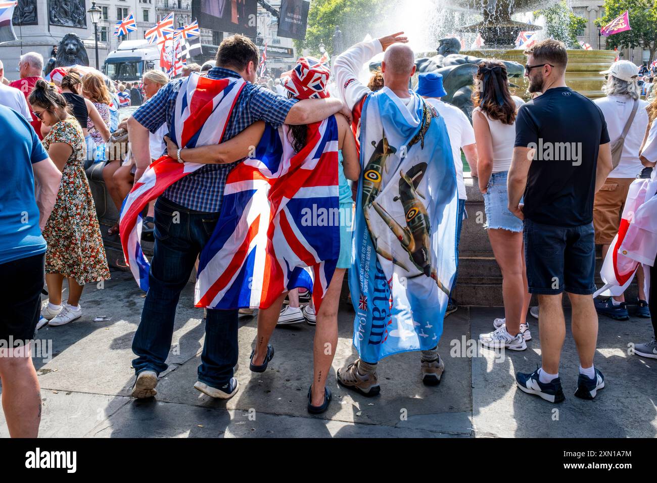Crowds Attend The 'Uniting The Kingdom' Rally In Trafalgar Square. The ...