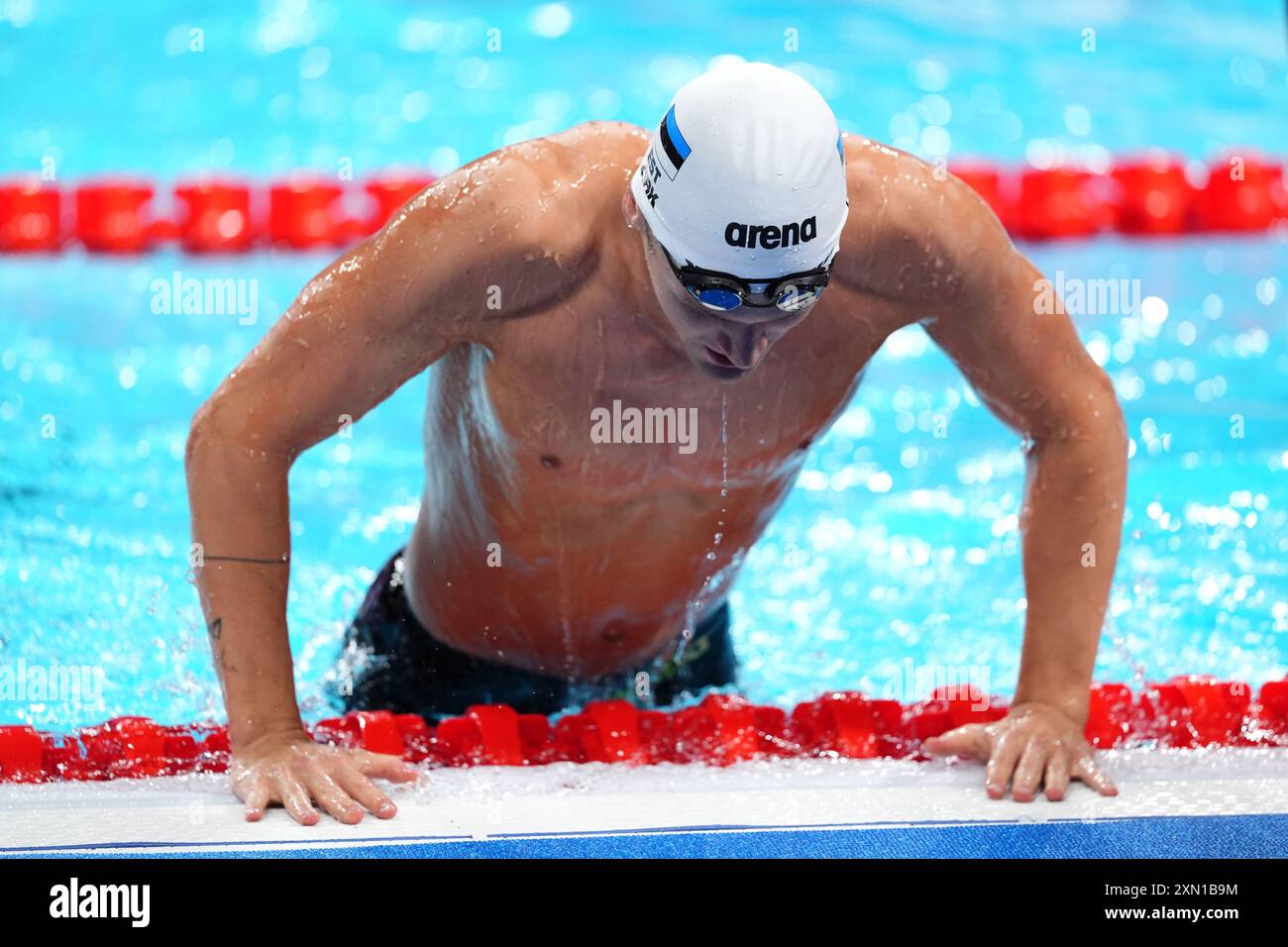 Estonia's Kregor Zirk in action after the Men's 200m Butterfly semi ...