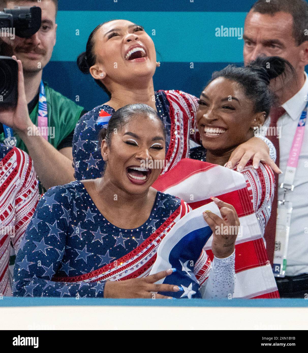 Jordan chiles olympic medal hi-res stock photography and images - Alamy