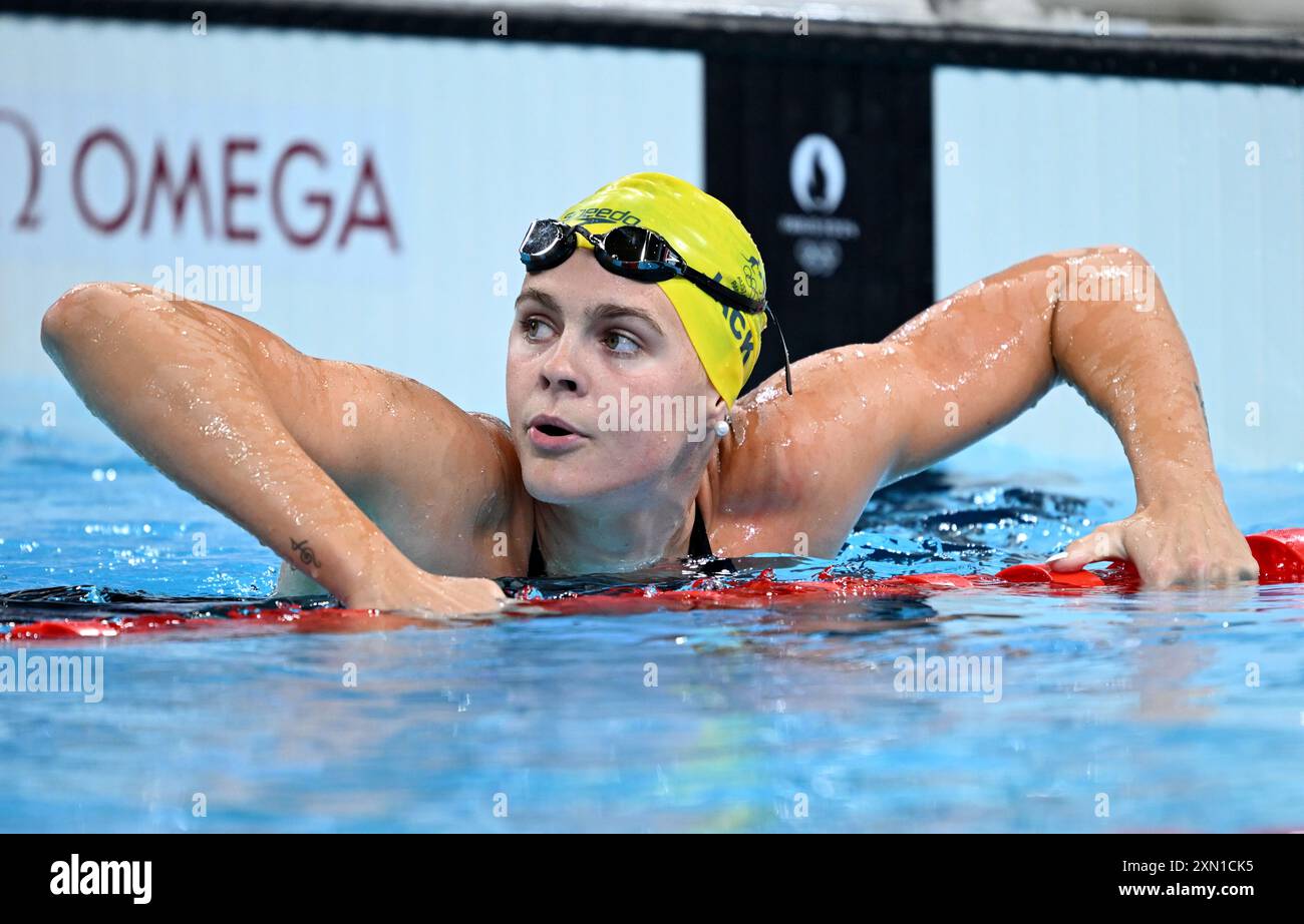 Paris, France. 30th July, 2024. Australian swimmer Shayna Jack after ...