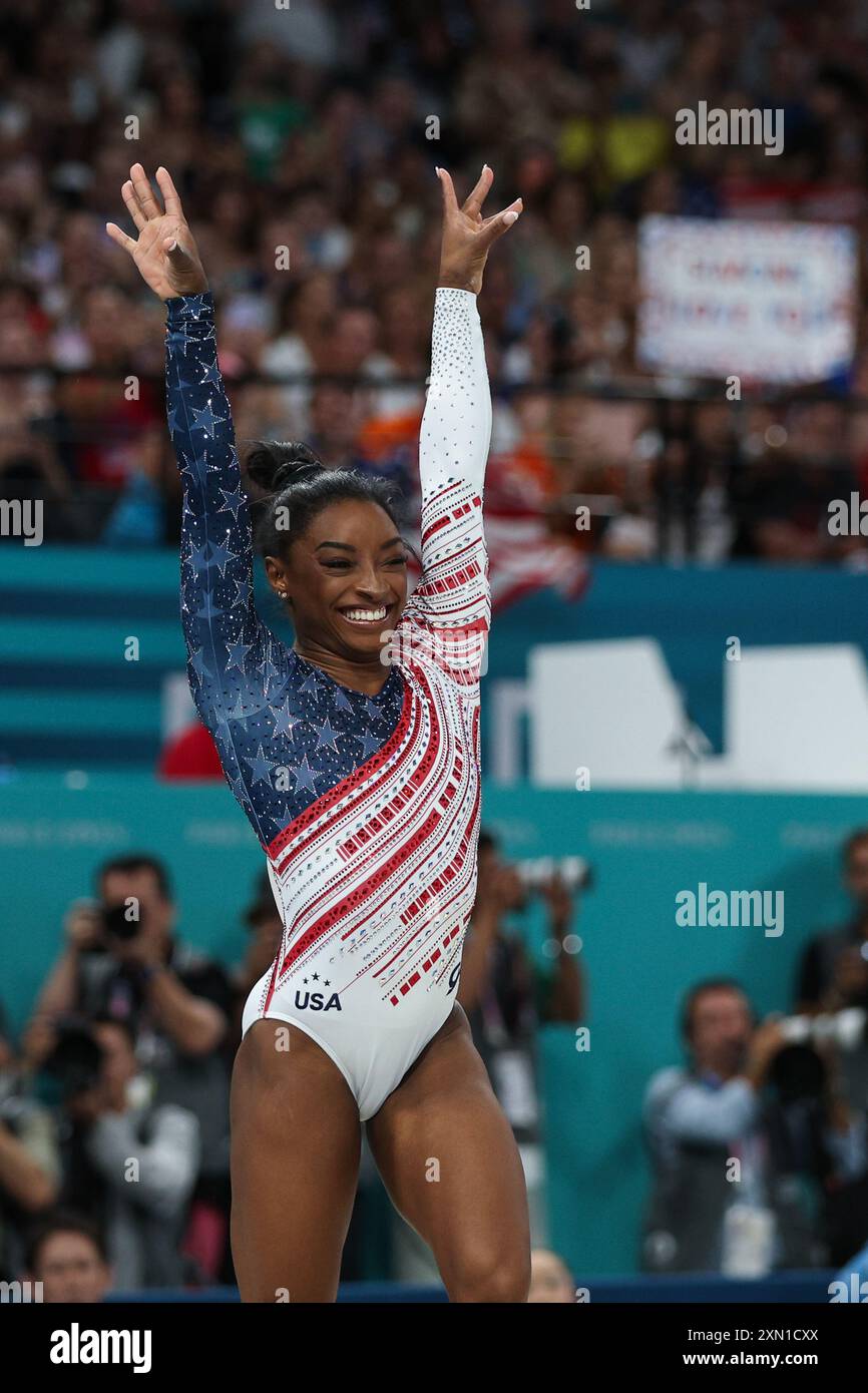 PARIS, FRANCE. 30th July, 2024. Simone Biles of Team United State ...