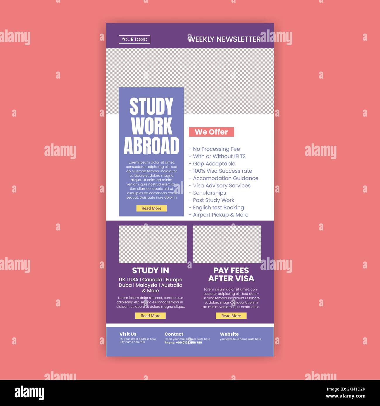 Editable marketing newsletter hi-res stock photography and images - Alamy