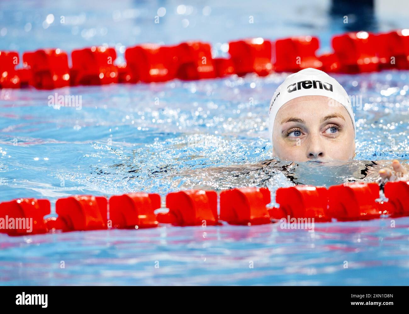 PARIS - Marrit Steenbergen after the semi-finals of the 100 meters free ...