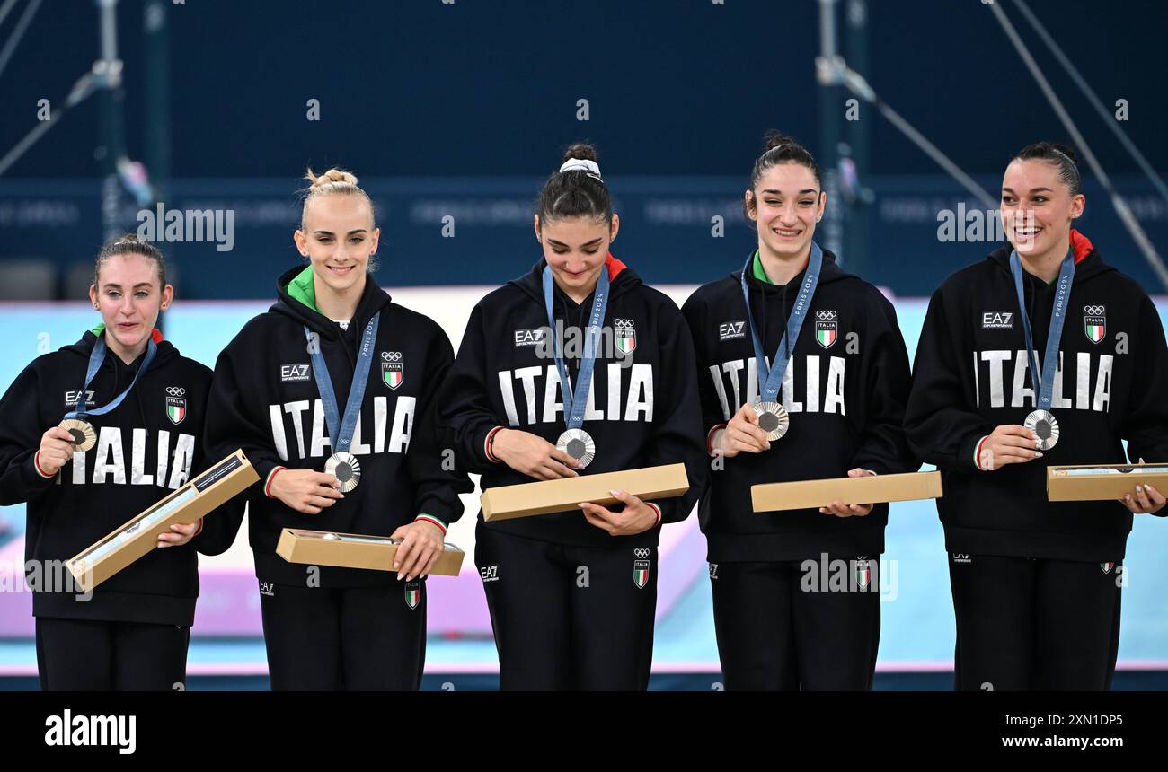 30th July 2024; Paris Olympic Games, Paris, France, Day 4; Womens Team ...