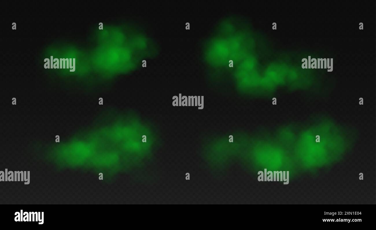 Black smoke effect on green Stock Vector Images - Alamy