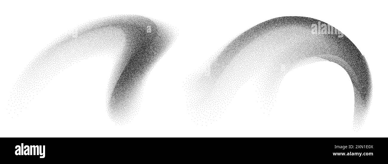 Dotwork abstract shapes, black grain texture, Abstract stipple sand ...