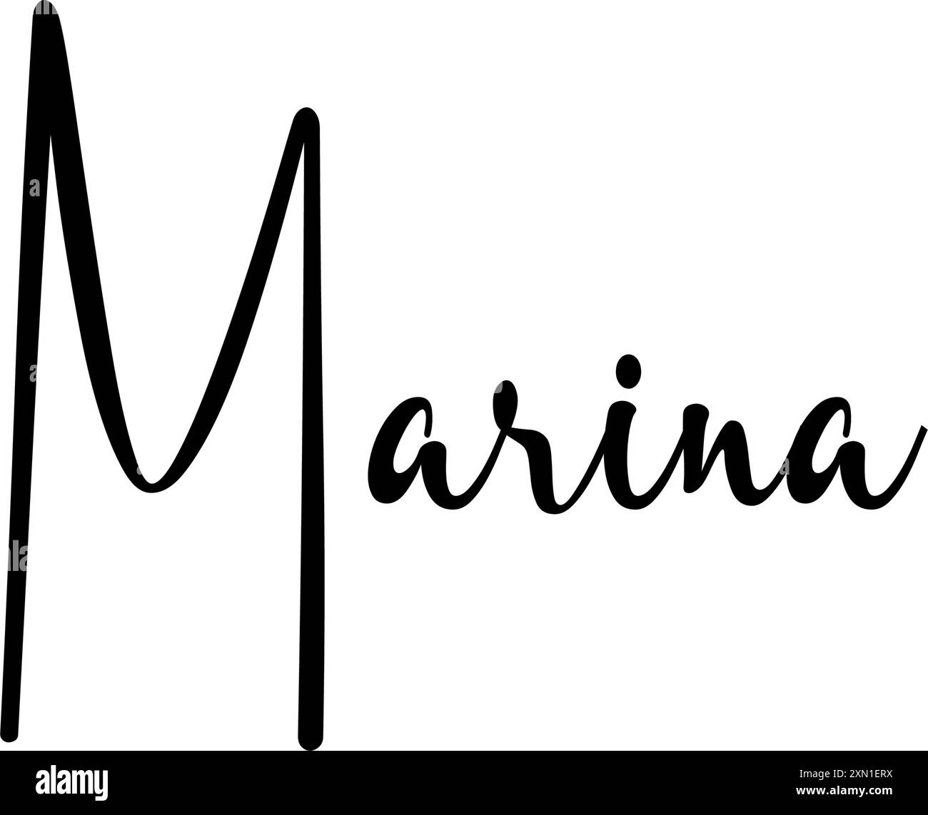 Name calligraphy drawing hi-res stock photography and images - Alamy