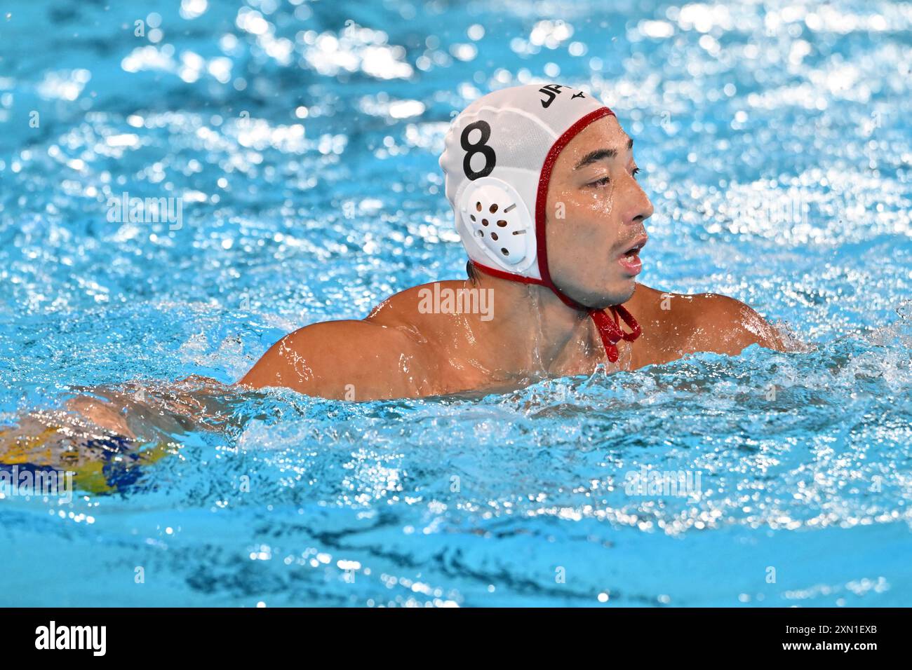 8 TAKATA Mitsuru (JPN), Japan (JPN) vs France (FRA) Water Polo Men's ...