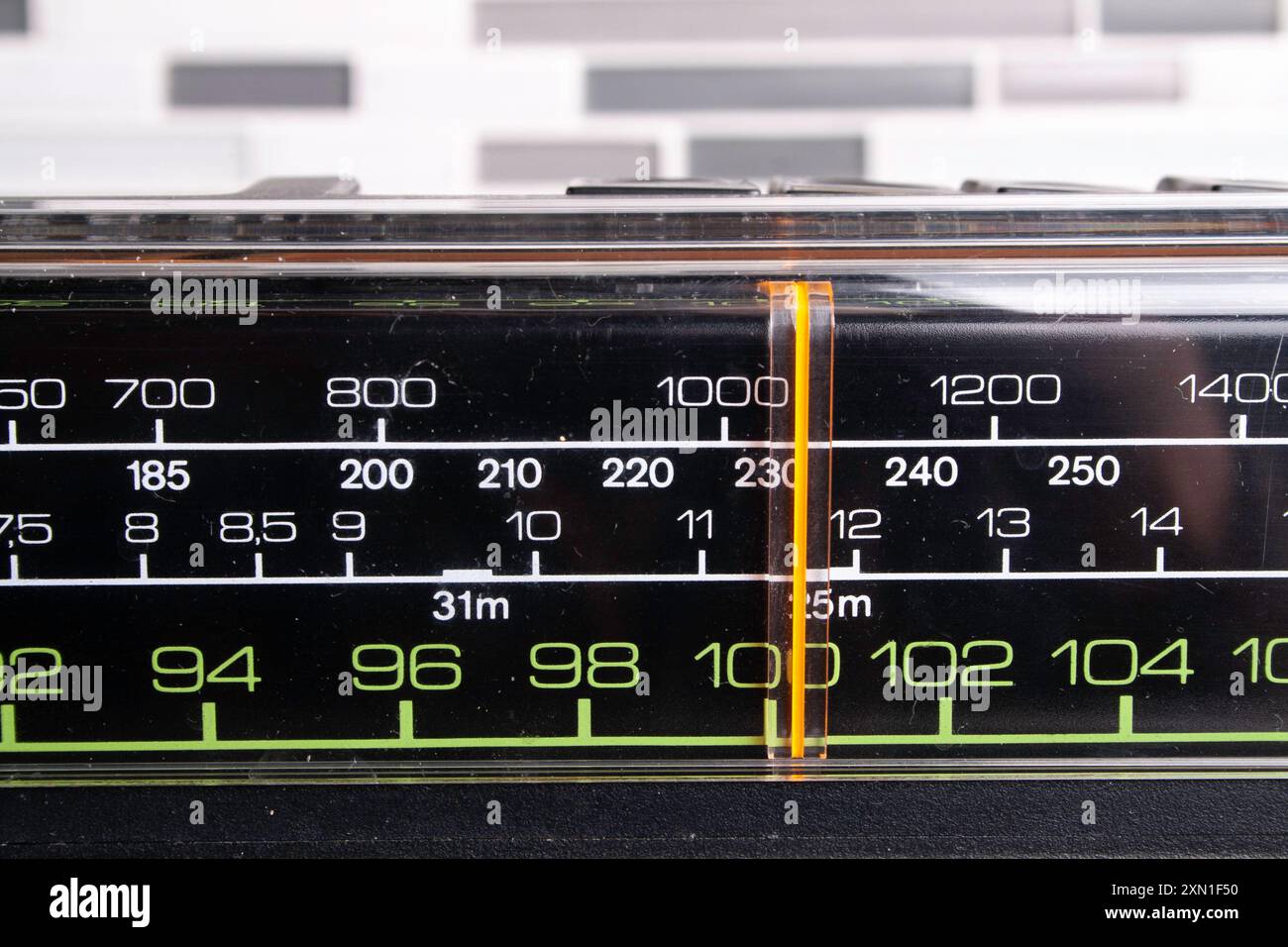 Closeup vintage radio dial hi-res stock photography and images - Alamy