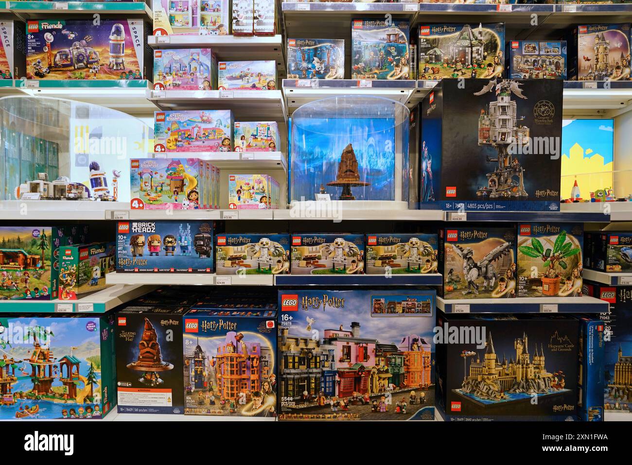 Display of Lego sets in toy store Stock Photo - Alamy