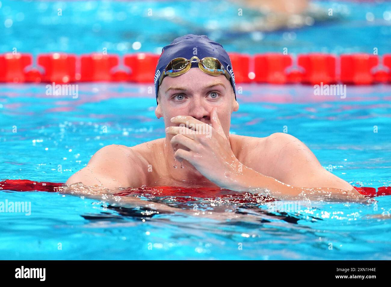 France's Leon Marchand in action during the Men's 200m Breaststroke ...