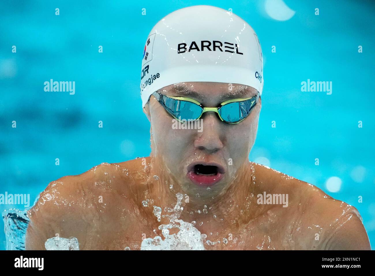 Sung Jae Cho, of South Korea, competes during the men's 200-meter ...