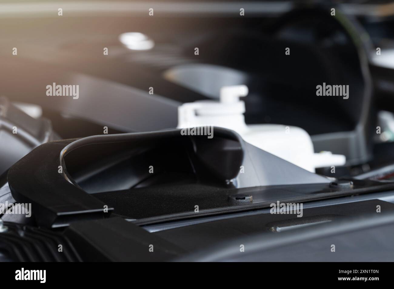Car air intake hole on engine background close up view Stock Photo - Alamy