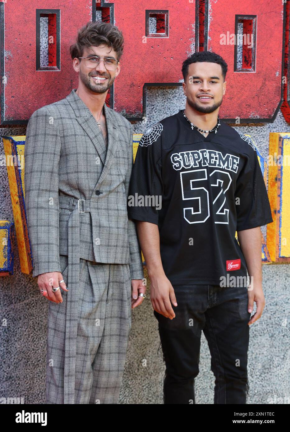 Chris Taylor and Toby Aromolaran attending the DEADPOOL & WOLVERINE UK ...