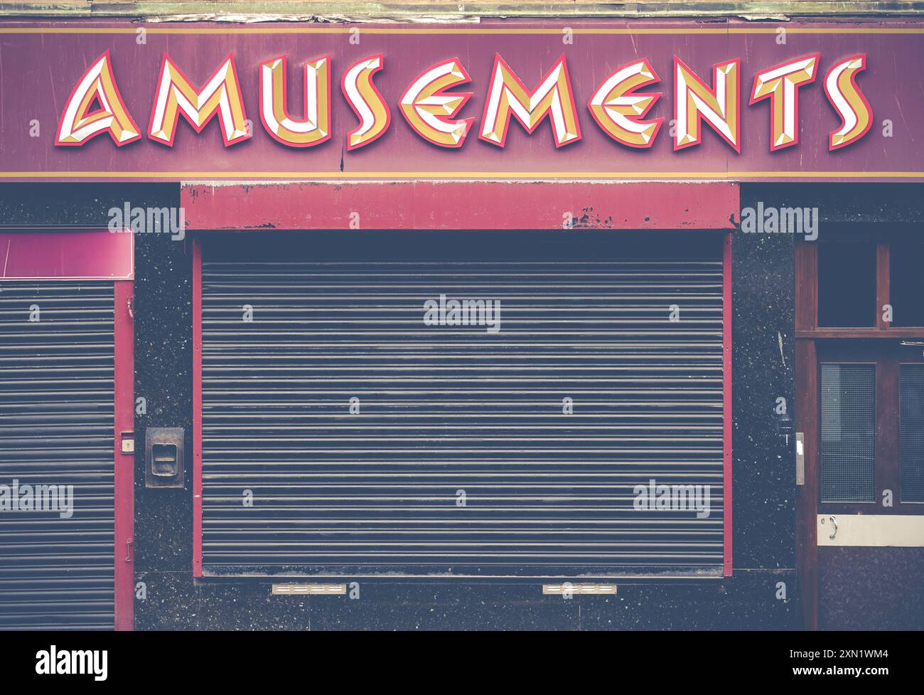 A Closed-Down Retro Amusements Arcade In A Faded Seaside Town In The UK ...