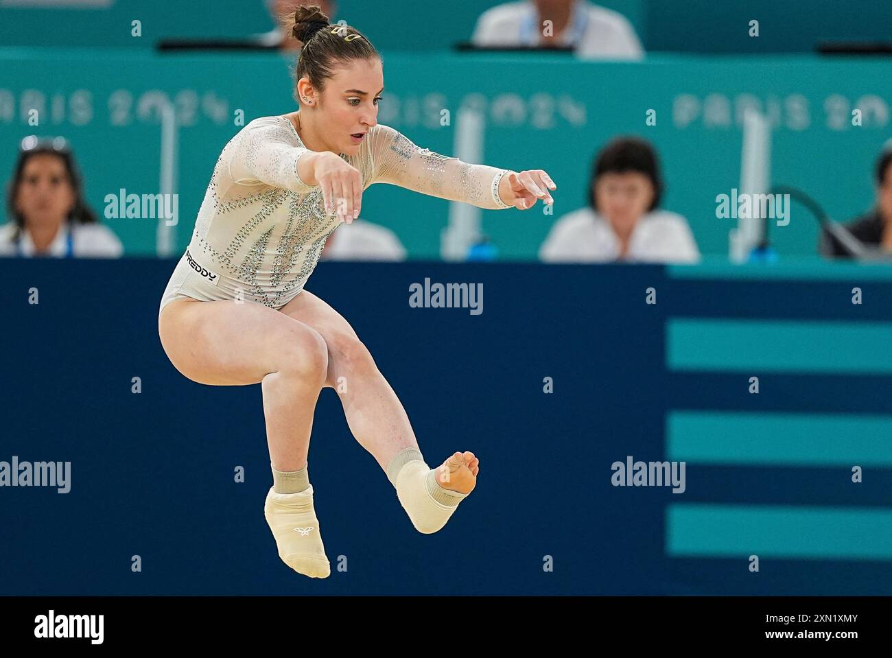 Angela Andreoli of Italy competes in the Floor Exercises during Women's ...