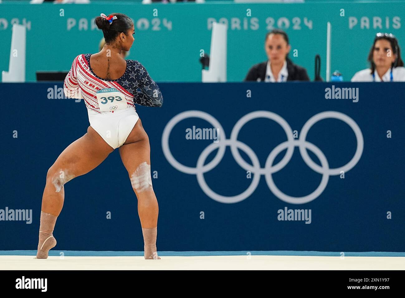 Jordan Chiles of United States competes in the Floor Exercises during ...
