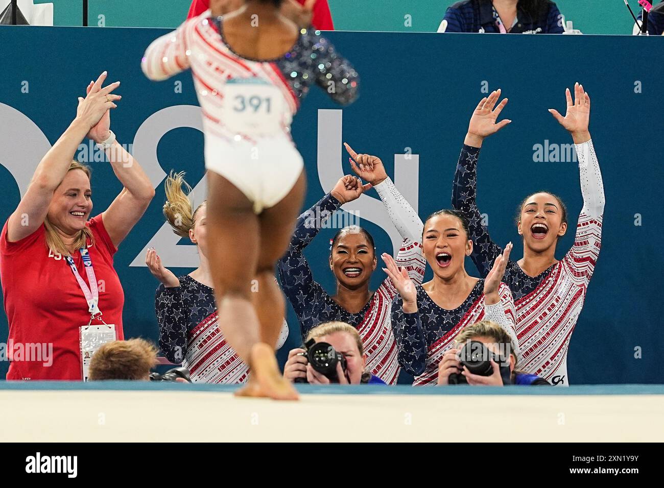 Simone Biles of United States competes in the Floor Exercises during ...
