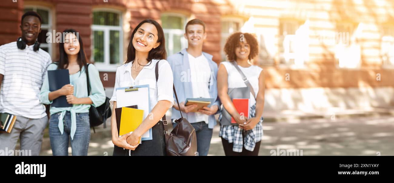 Future Professionals. Portrait of diverse university students posing ...