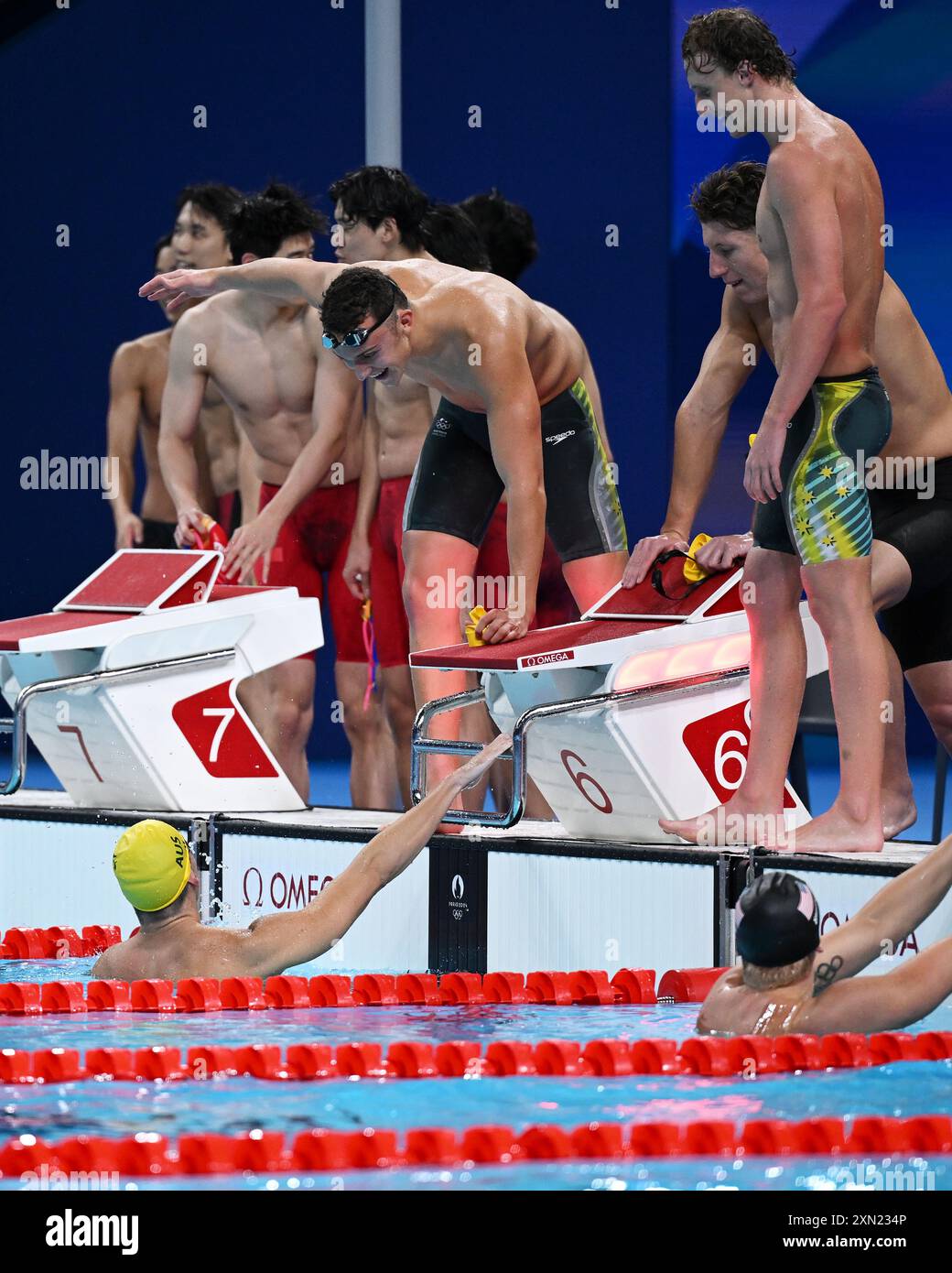 Paris, France. 30th July, 2024. Australian relay team Maximillian ...