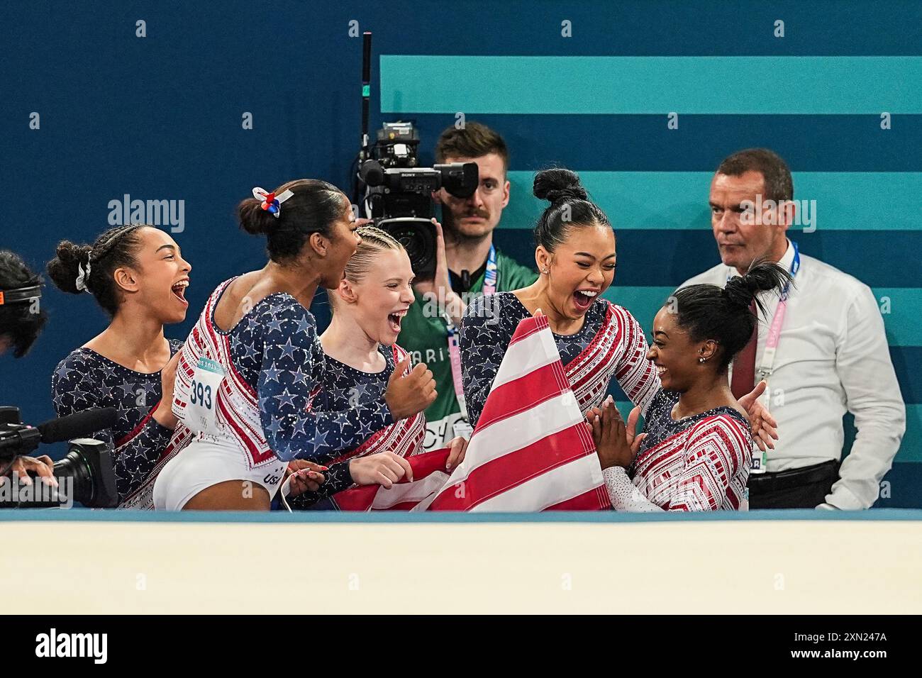 Simone Biles of United States, Jade Carey of United States, Jordan ...