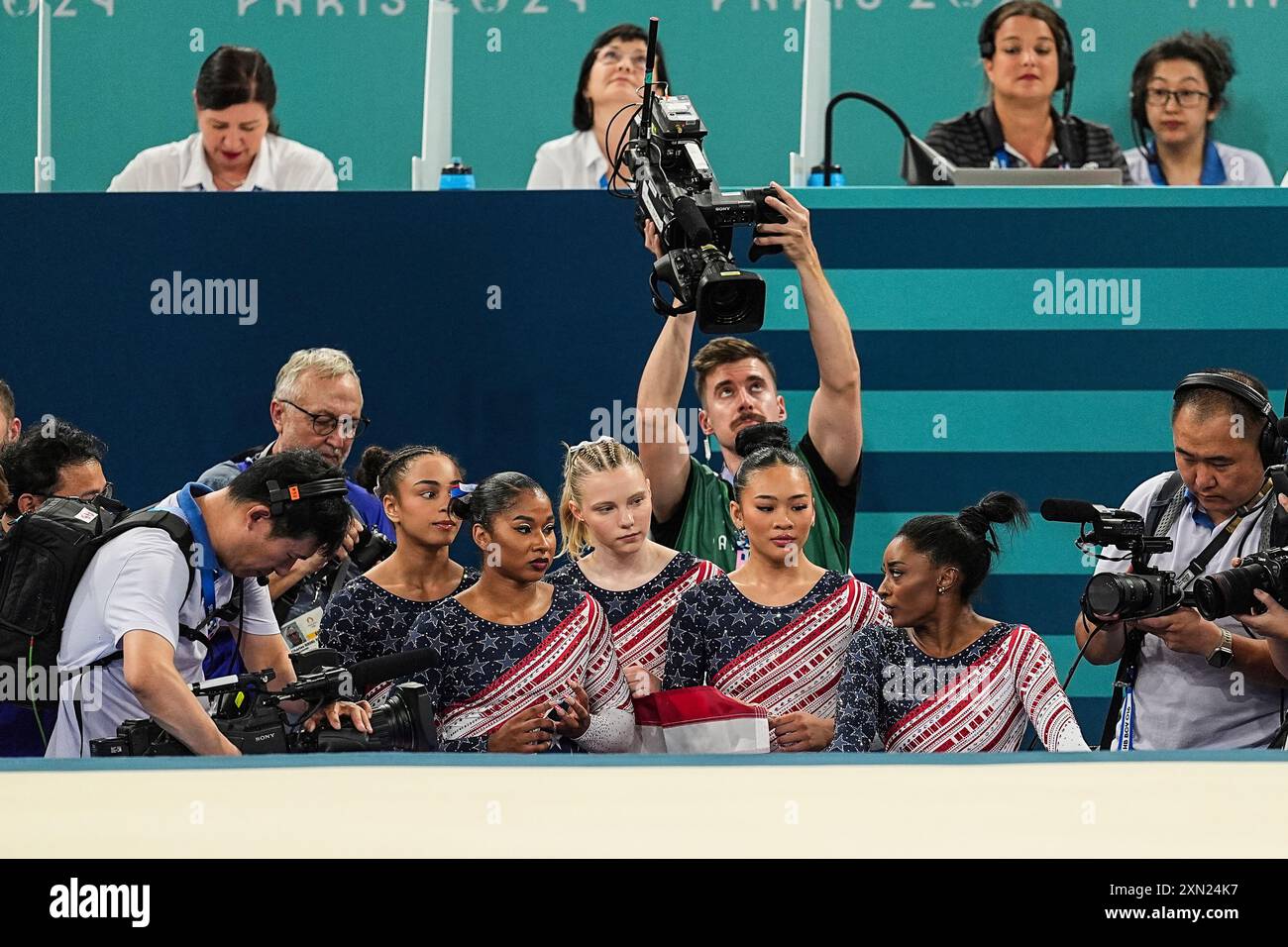 Simone Biles of United States, Jade Carey of United States, Jordan ...